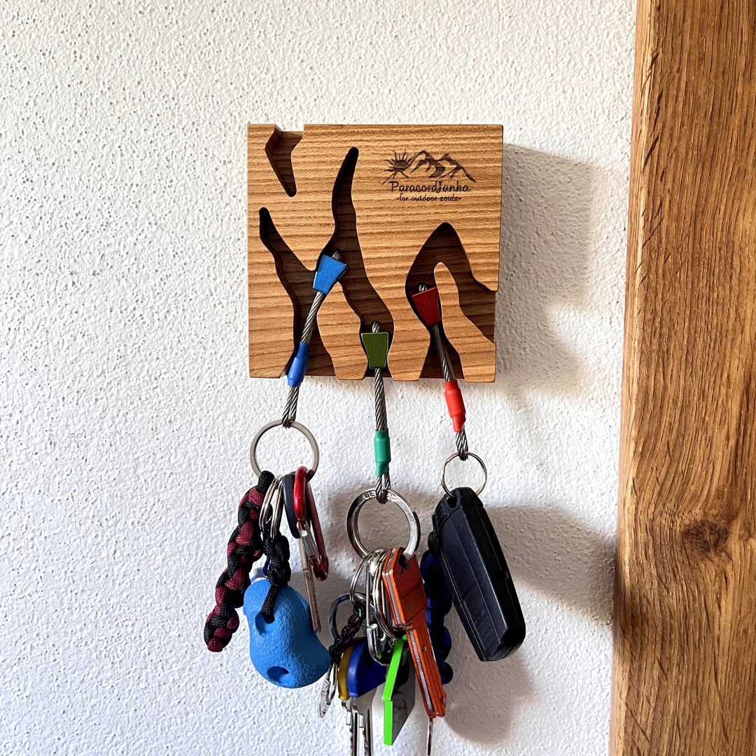 Wood Climbing Key Holder for Climbers Gift - Etsy UK