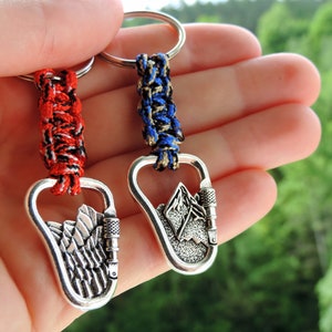 Climbing Mountain Keychain, Climbing Gift - Etsy