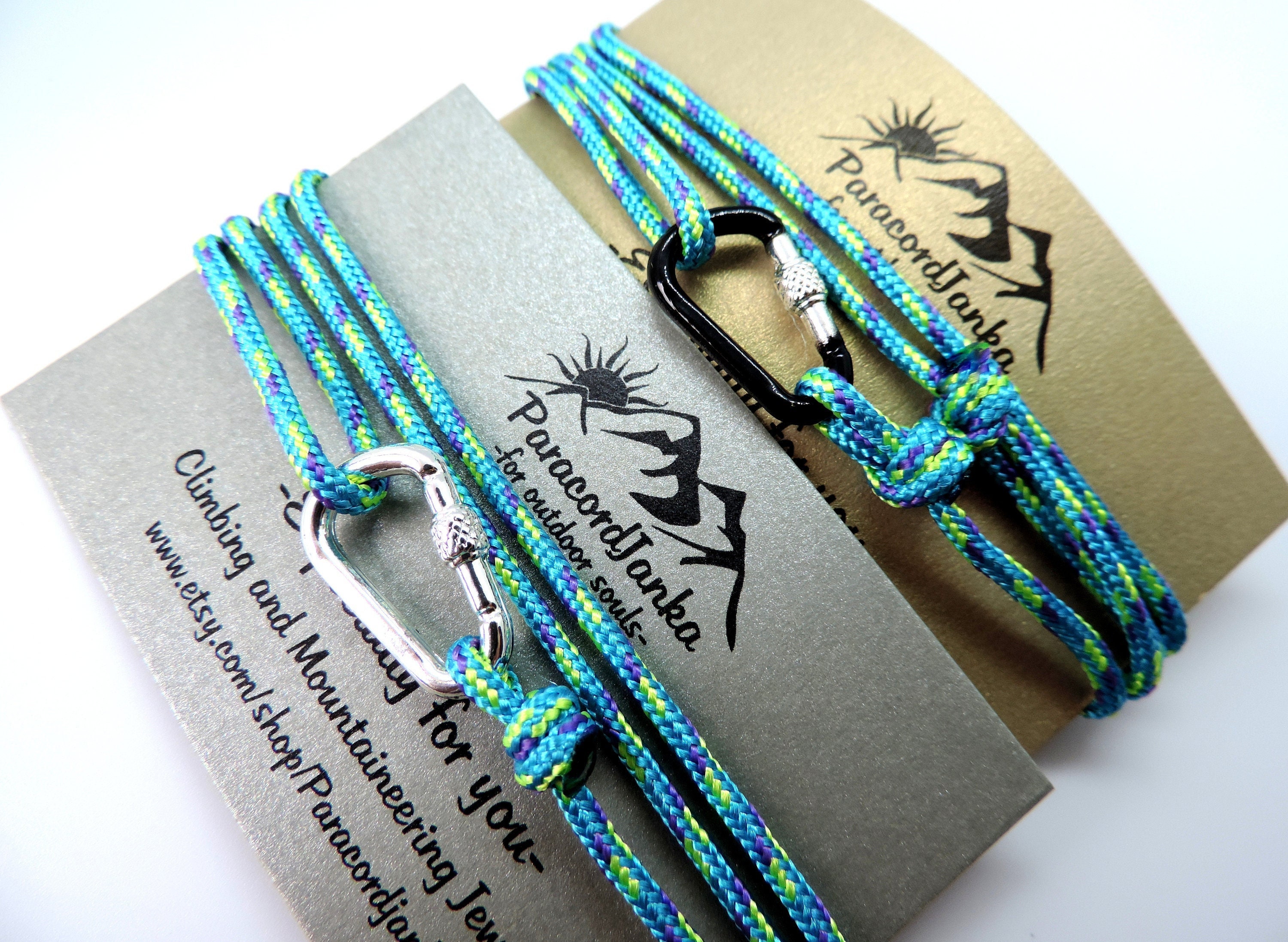 Long Climbing Bracelet Climbing Carabiner Gift for Climbers - Etsy