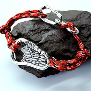 Climbing Carabiner Mountain Bracelet, Climbing Jewelry - Etsy