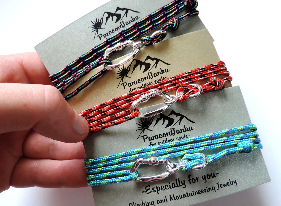 Long Climbing Bracelet, Gift for Climbers, Climbing Jewelry - Etsy