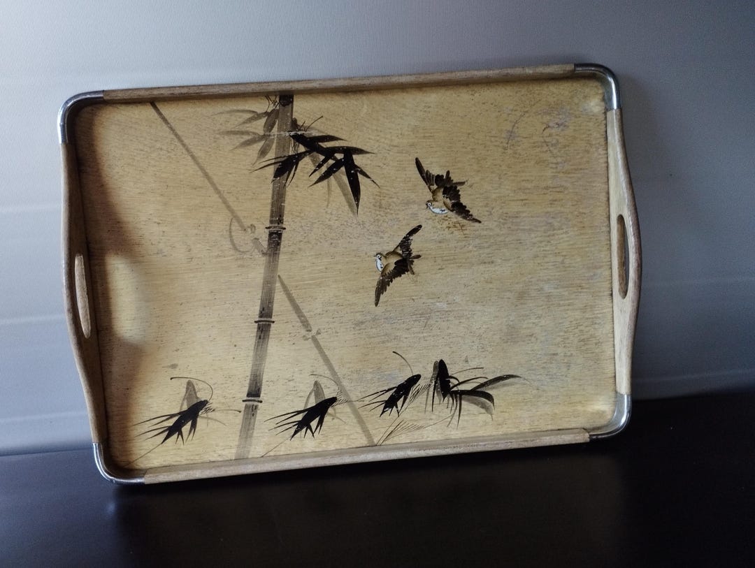 BAMBOO TRAY JAPAN / Vintage Tray From Japan / 1940s Tray - Etsy