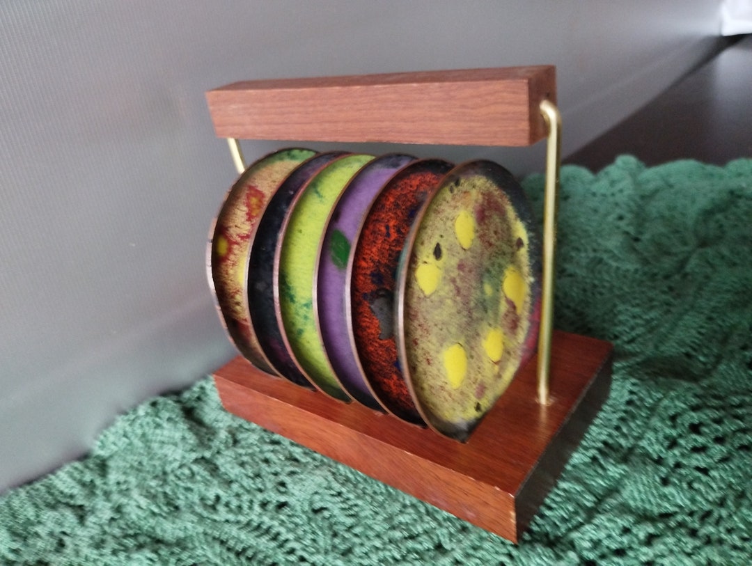 VINTAGE COASTER / 1970s Party Coaster / Set of Coasters - Etsy