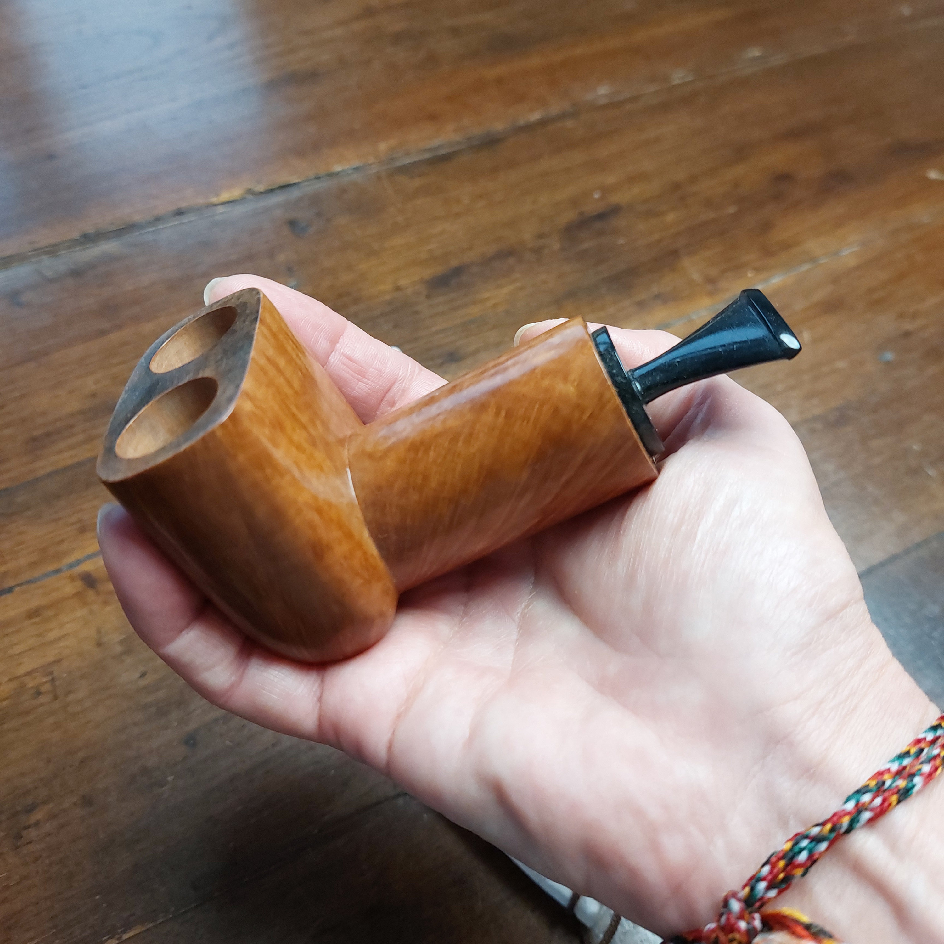Reverse Calabash Pipe in Top Quality Heather Briar Handmade With Two ...