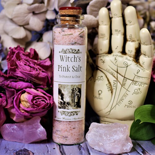 Witch's Pink Salts Casting Protection Purify | Etsy