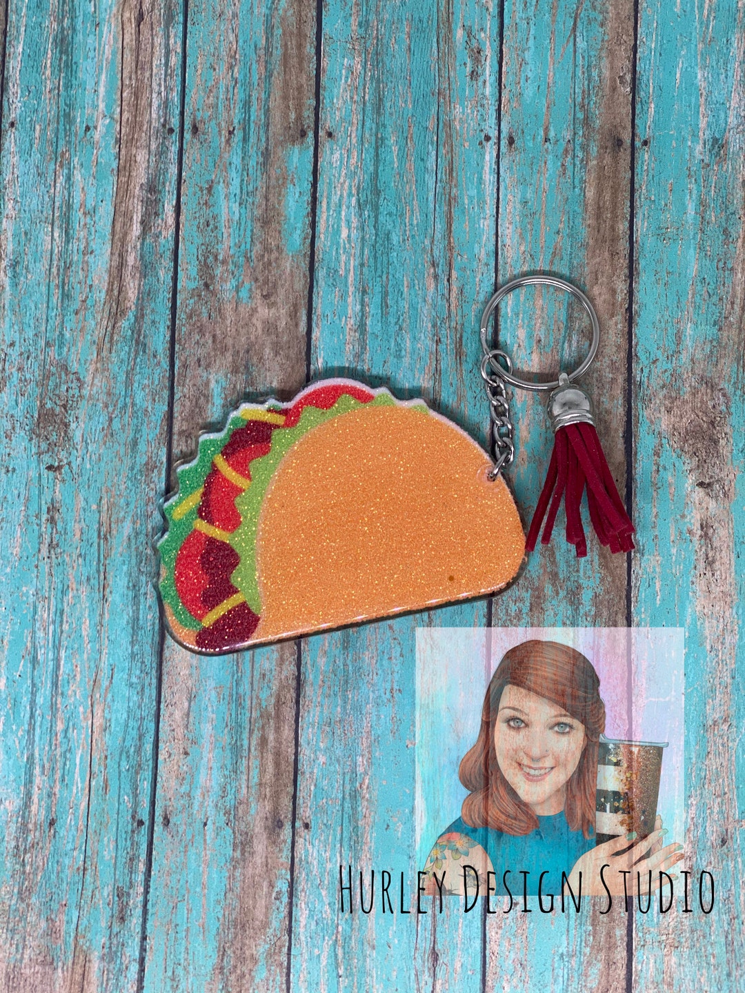 Taco Keychain - Etsy