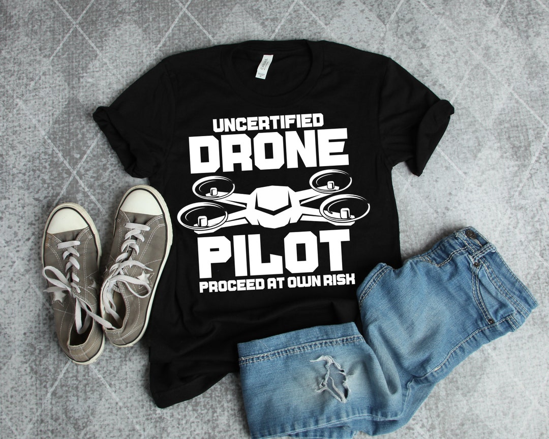 Funny Uncertified Drone Pilot UAV Aerial Vehicle Operator Vintage ...