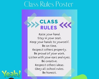 Bathroom Expectation Posters - Etsy