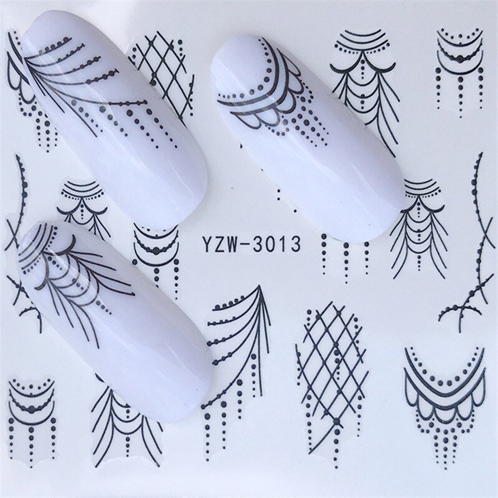 Water Transfer Nail Stickers Nail Decals Nail Decoration - Etsy UK