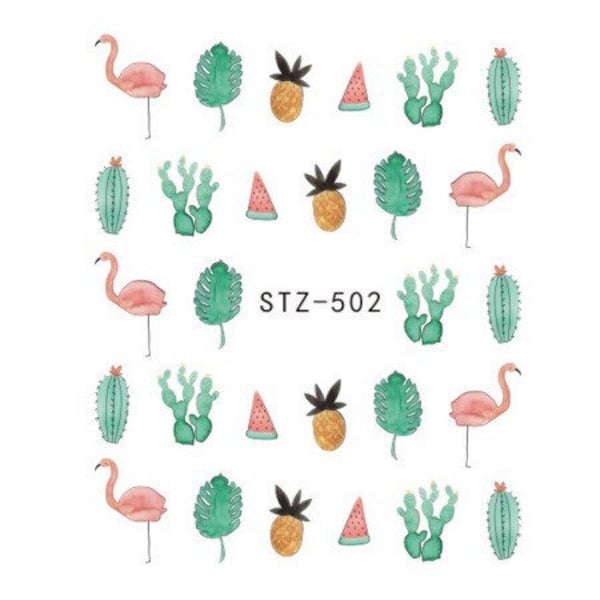Flamingo Nail Decal - Etsy