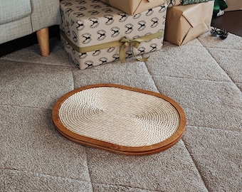 Handmade Cat Scratcher. Pet Furniture, Sisal Rope, Cat Scratching Pads ...