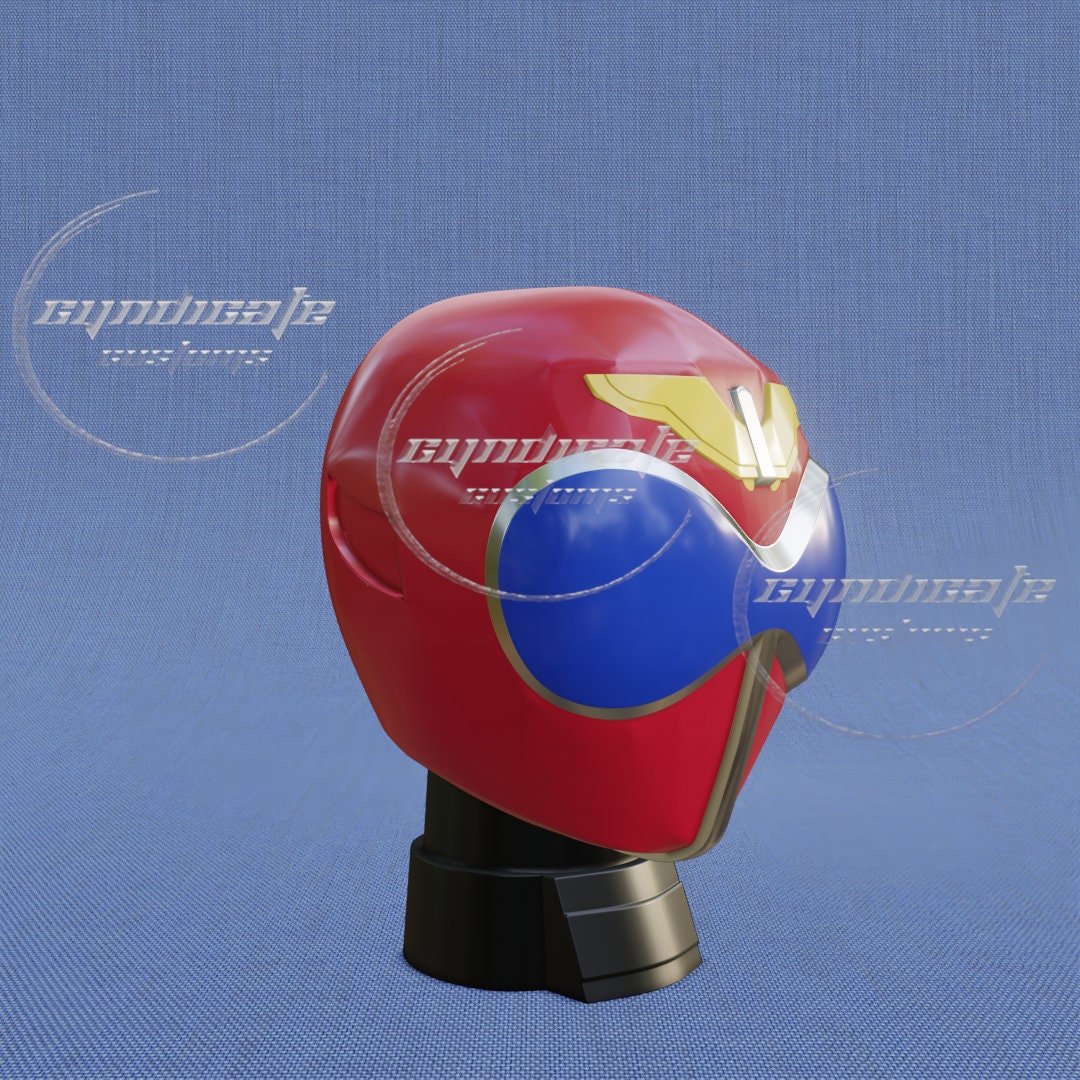 Himitsu Sentai Goranger Red Ranger 3D Model, STL FILE for Downloading ...