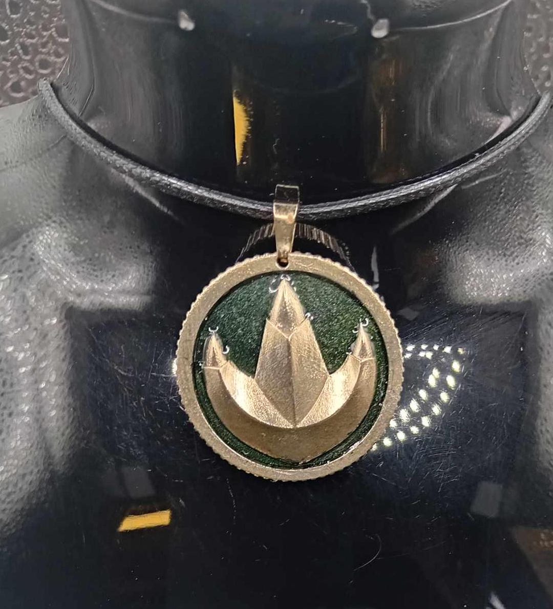 Fan Made Green Ranger Pendant Handmade dark Green in Colour - Etsy