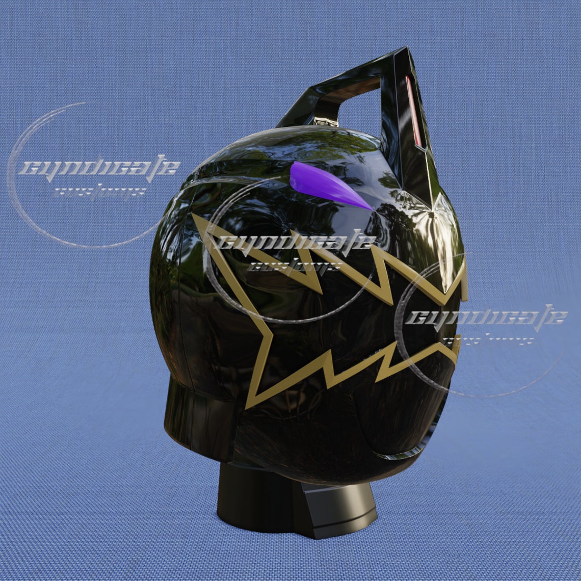 Black Dino Thunder Ranger Helmet Digital 3D Model Ready for Download - Etsy