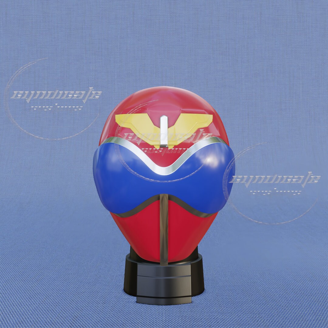 Himitsu Sentai Goranger Red Ranger 3D Model, STL FILE for Downloading ...
