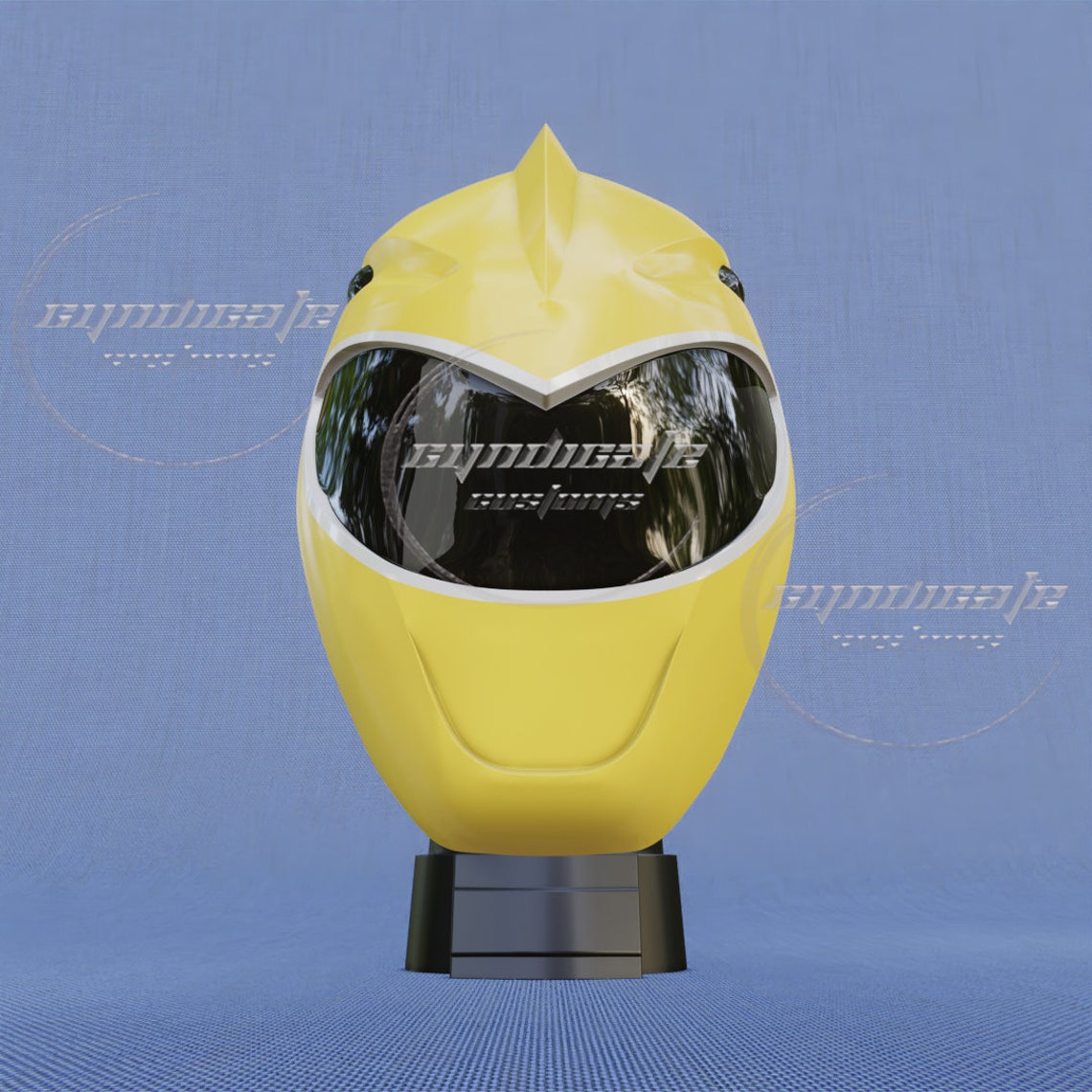 Yellow Dino Thunder Ranger Helmet Digital 3D Model Ready for Download ...