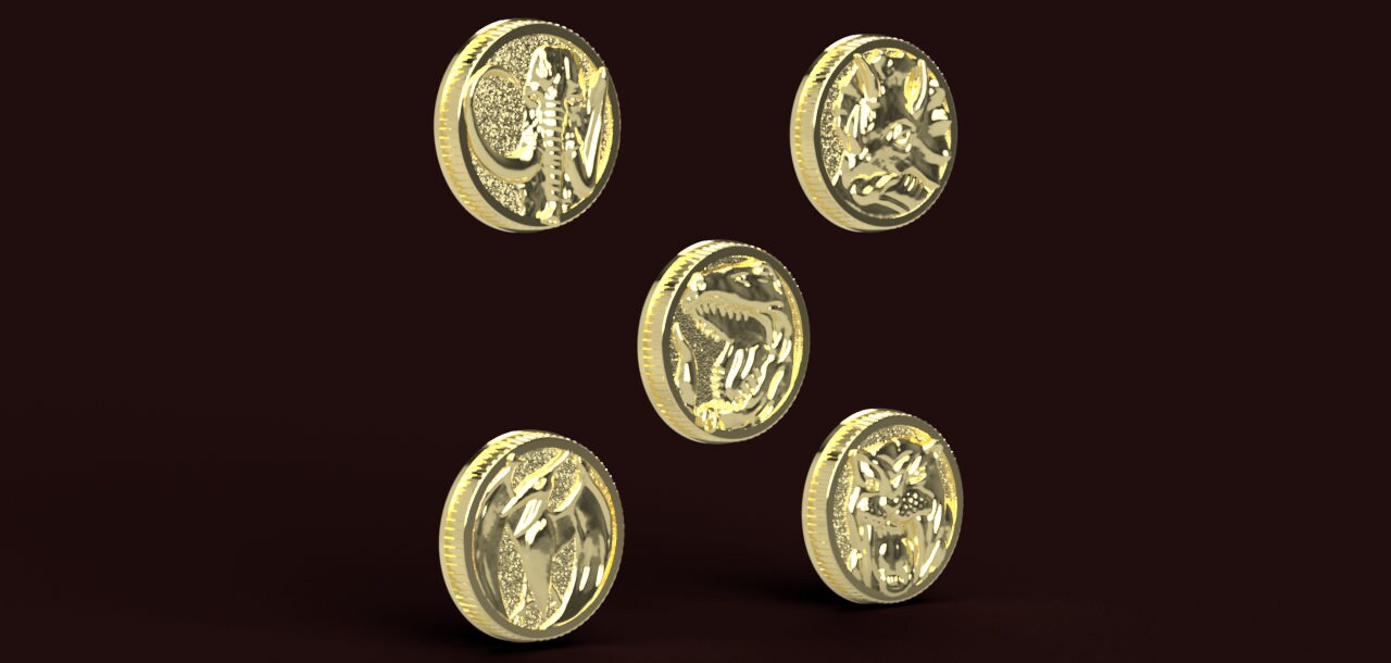 Fan Made MMPR Master Coins STL FILES - Etsy