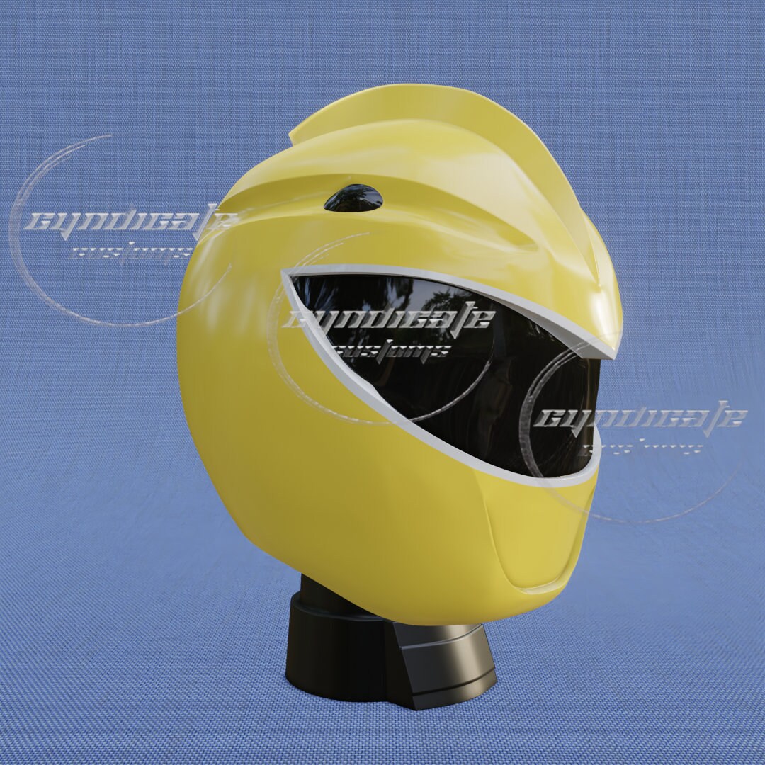 Yellow Dino Thunder Ranger Helmet Digital 3D Model Ready for Download ...