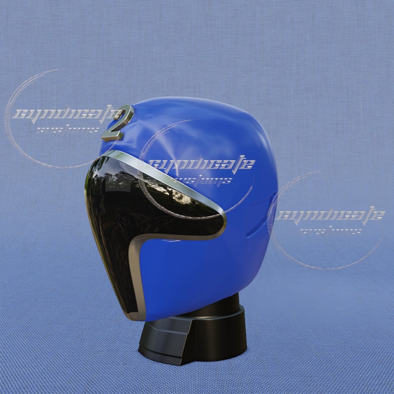 Himitsu Sentai Goranger Blue Ranger 3D Model, STL FILE for Downloading ...