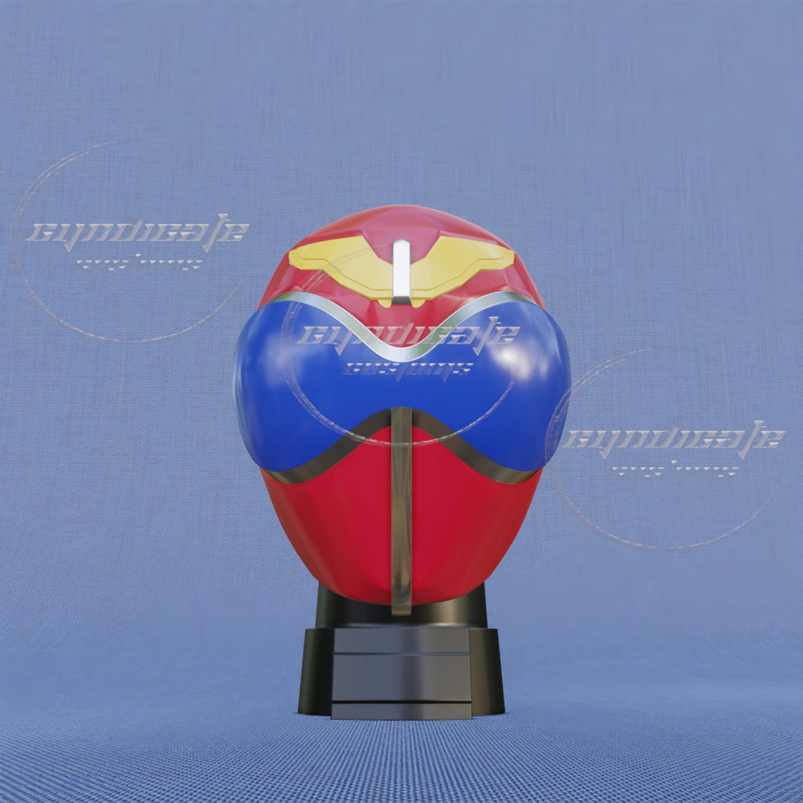 Himitsu Sentai Goranger Red Ranger 3D Model, STL FILE for Downloading ...