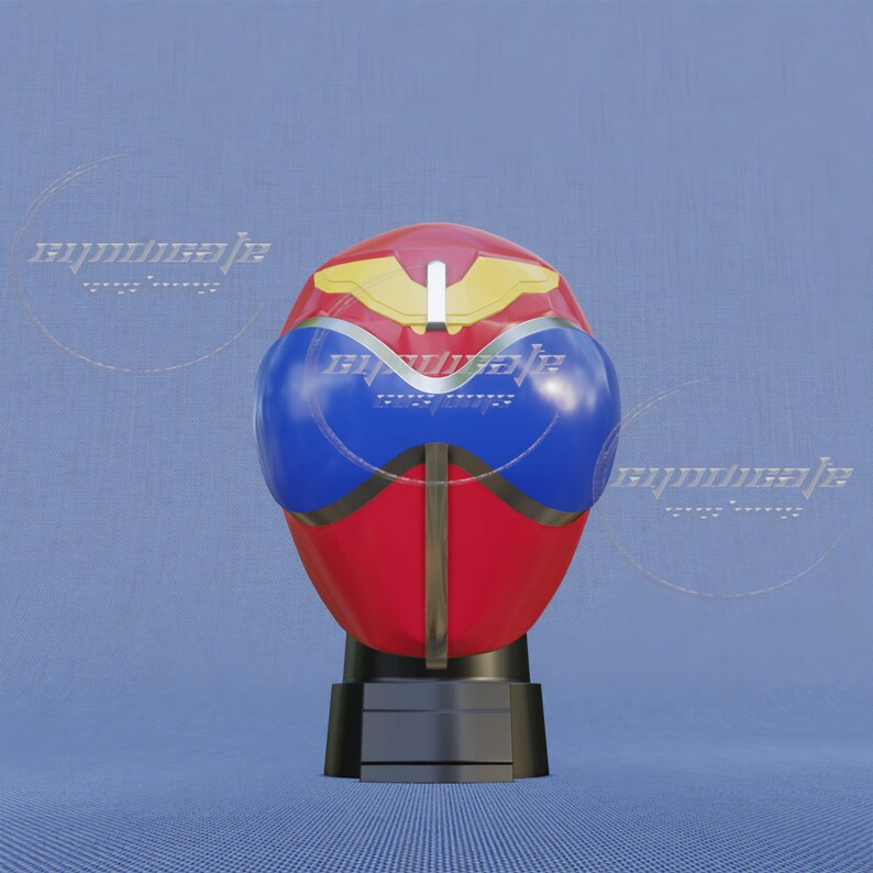 Himitsu Sentai Goranger Red Ranger 3D Model STL FILE for - Etsy Australia