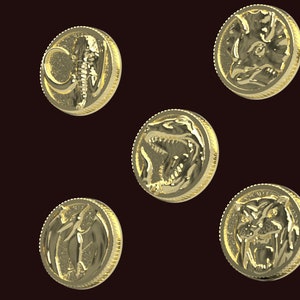 Fan Made MMPR Master Coins STL FILES - Etsy