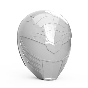 MMPR White Ranger Helmet 3D Printer File - Etsy Australia