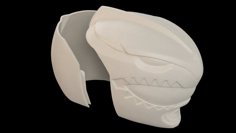 MMPR Tommy Green Ranger Helmet Digital 3D Model Ready for Download - Etsy