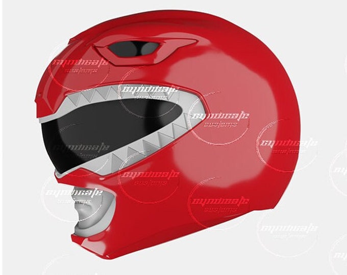 V1 Movie Red Ranger 95 Helmet Digital 3D Model Ready for Download - Etsy