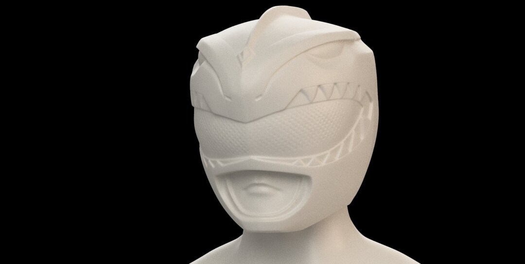 MMPR Tommy Green Ranger Helmet Digital 3D Model Ready for Download - Etsy