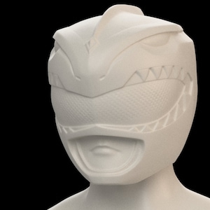 MMPR Tommy Green Ranger Helmet Digital 3D Model Ready for Download - Etsy