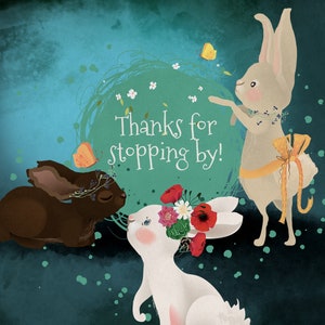 Enchanted Garden Digital Clipart - Fairy, Clipart, Fantasy, Bunny ...