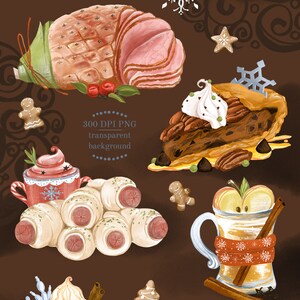Delicious Christmas Clipart -food, Dishes, Sweets, Gingerbread ...