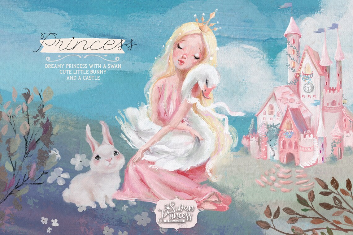 Swan Princess Create Your Own Tale Swan Princess Baby - Etsy