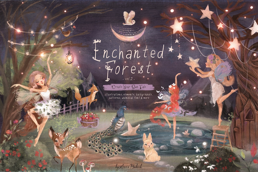 Enchanted Forest Vol.2 - Woodland, Fairy, Fairytale, Animal, Cute ...