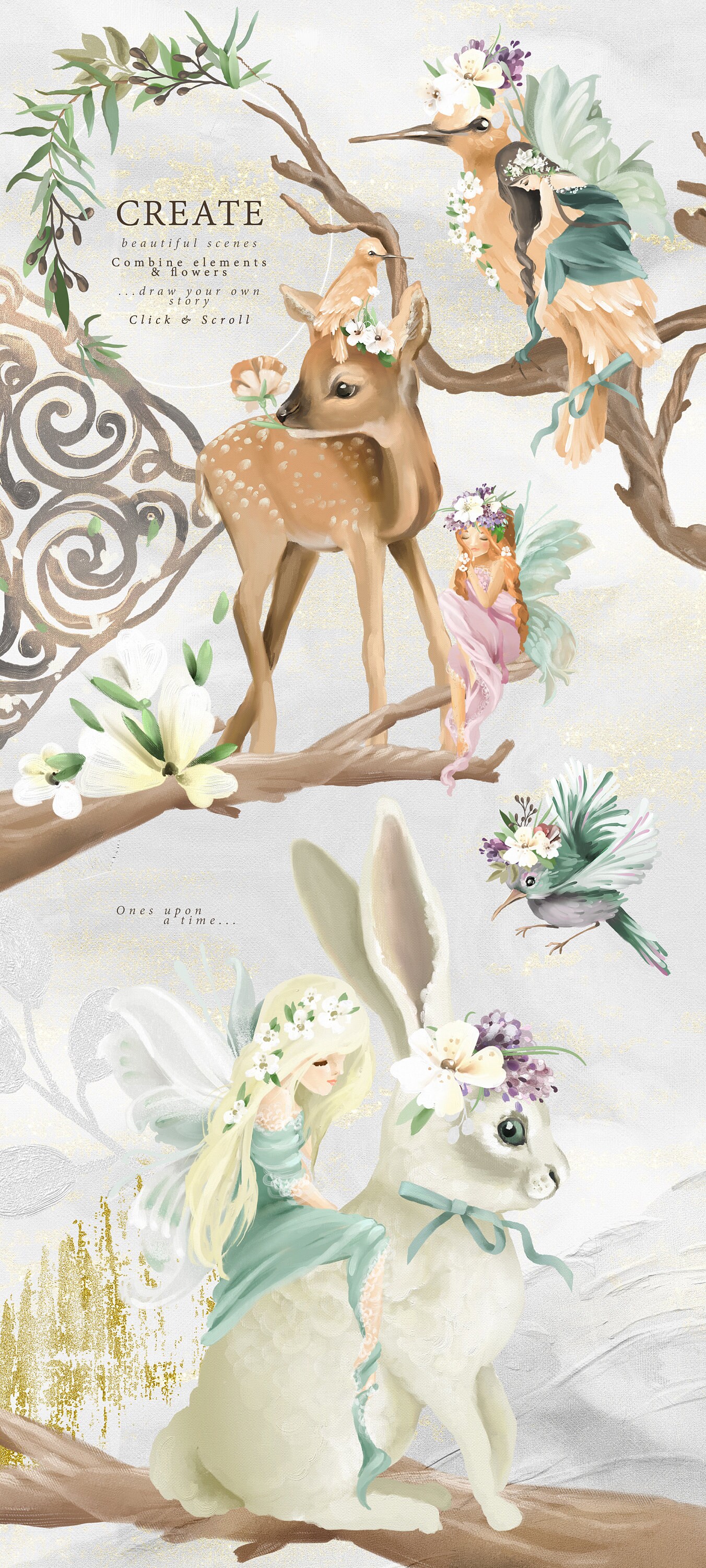 Once Upon A Time Fairy Digital Clipart Fairytale - Etsy Canada