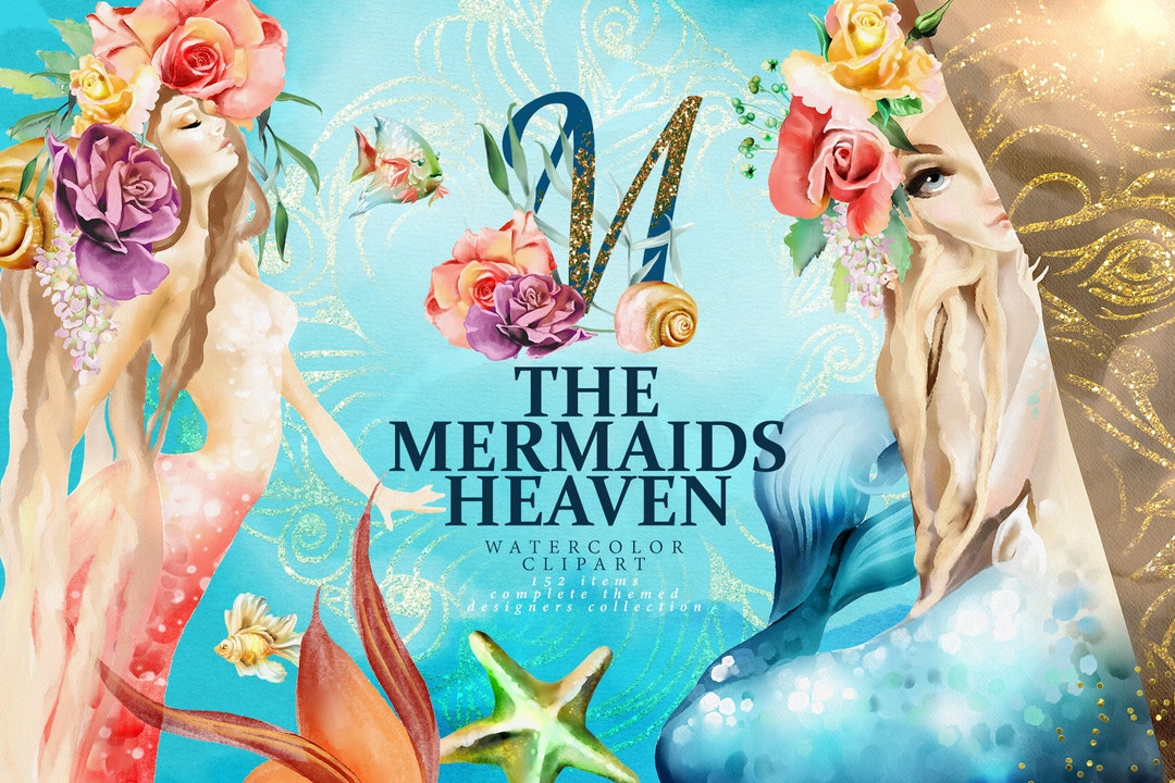 The Mermaids Heaven - Mermaid, Fairy, Sea, Animal, Underwater, Clipart ...