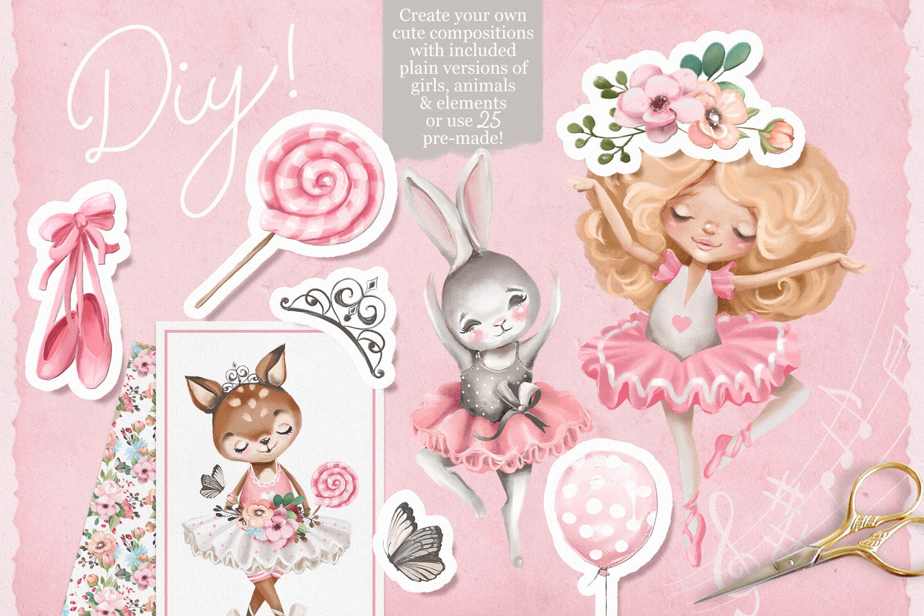 Pretty Tutus Ballerina Ballet Cute Girl Floral Flowers - Etsy