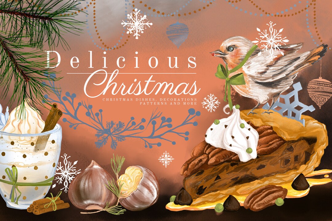 Delicious Christmas Clipart -food, Dishes, Sweets, Gingerbread ...