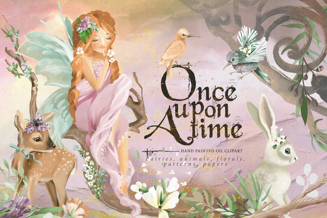 Once Upon A Time - Fairy Digital Clipart - Fairytale, Enchanted ...