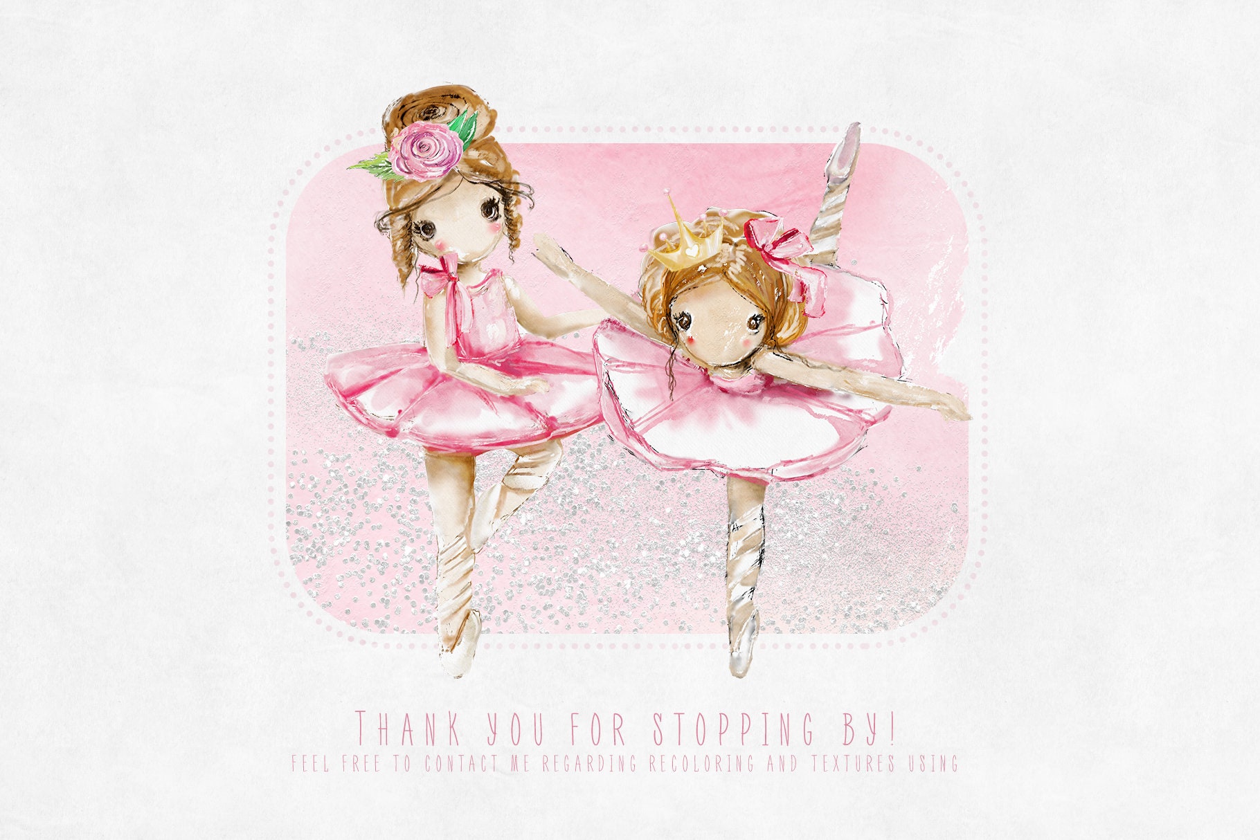 My Little Ballerina Ballerina Ballet Cute Girl Floral | Etsy