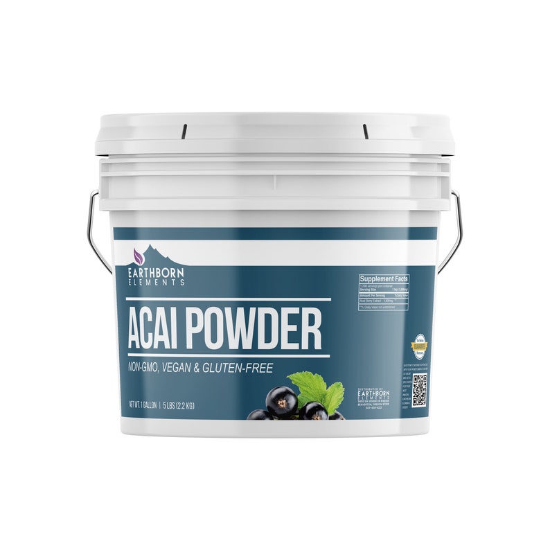 Acai Berry Powder 1 Gallon Bucket 5 lbs | Etsy