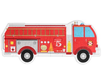 Fire Truck Puzzle | Etsy