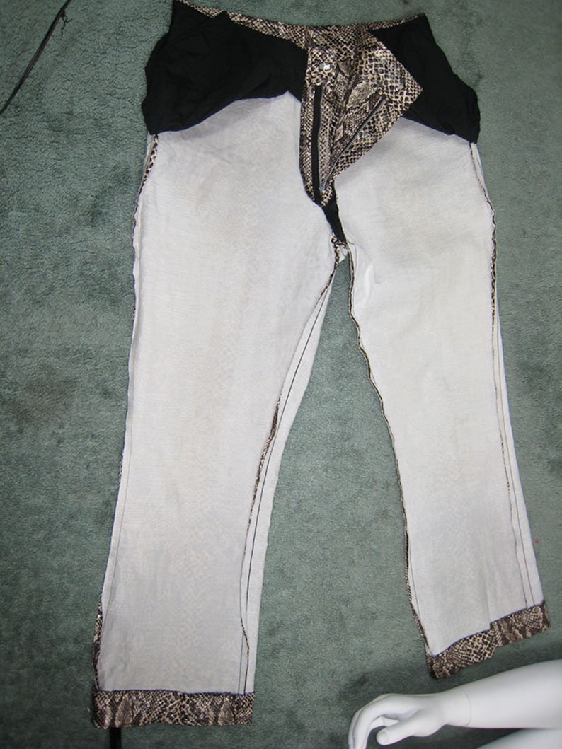 1960's Men Vinyl Faux Python Snake Skin 2 Pc. Buckle Suit - Etsy