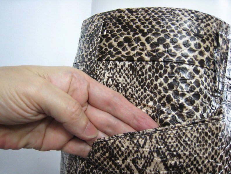 1960's Men Vinyl Faux Python Snake Skin 2 Pc. Buckle Suit Dandy Mod ...