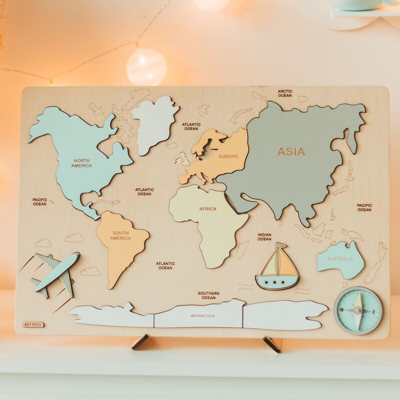 Montessori Map - Etsy
