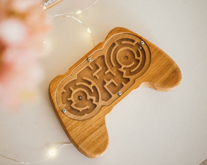 Wooden Labyrinth, Handmade Joystick Toy, Fidget Toy Maze, Activity Toys ...