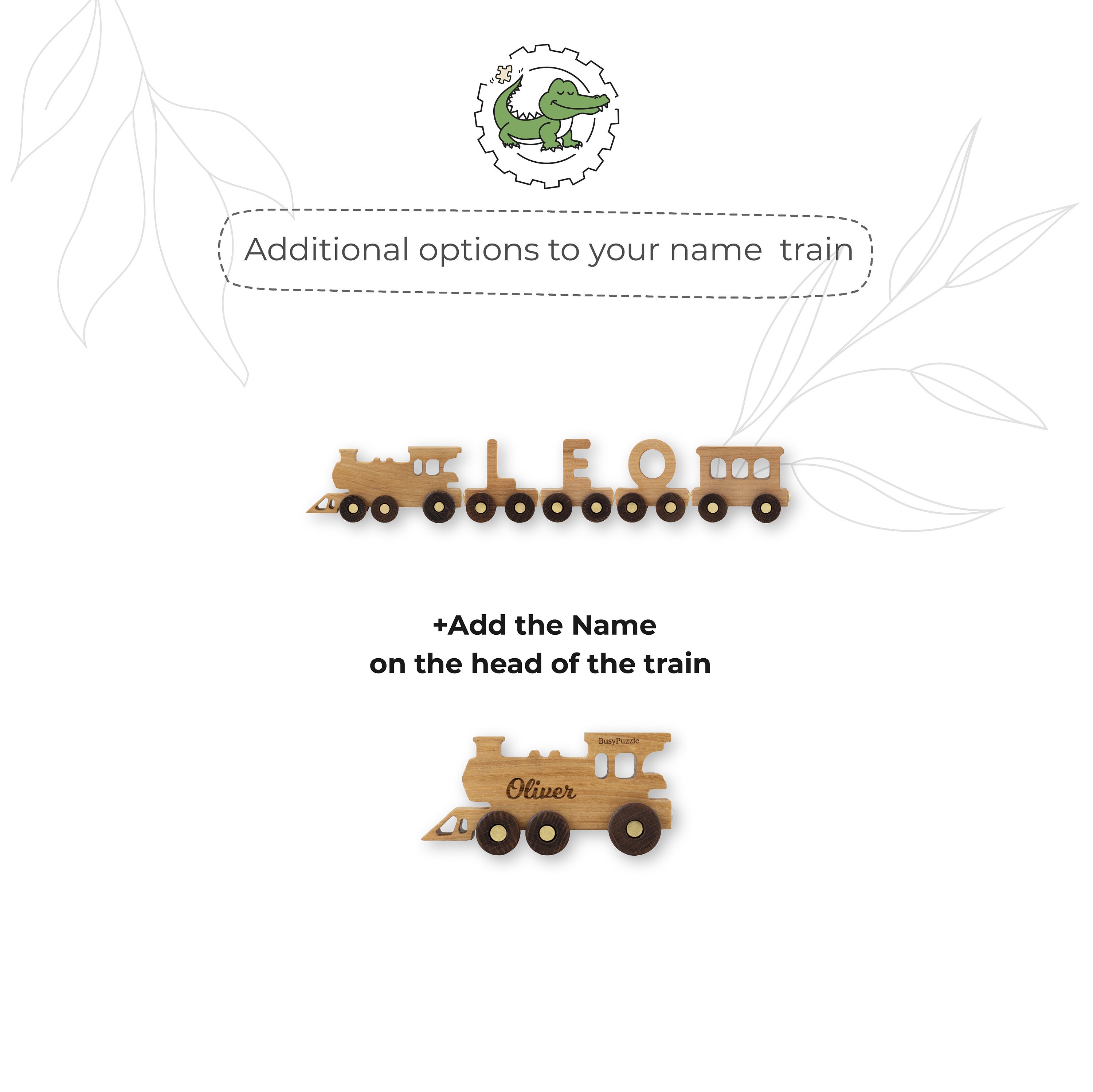 Custom Name Magnetic Train Set Wooden Alphabet Train Toys for Boys ...