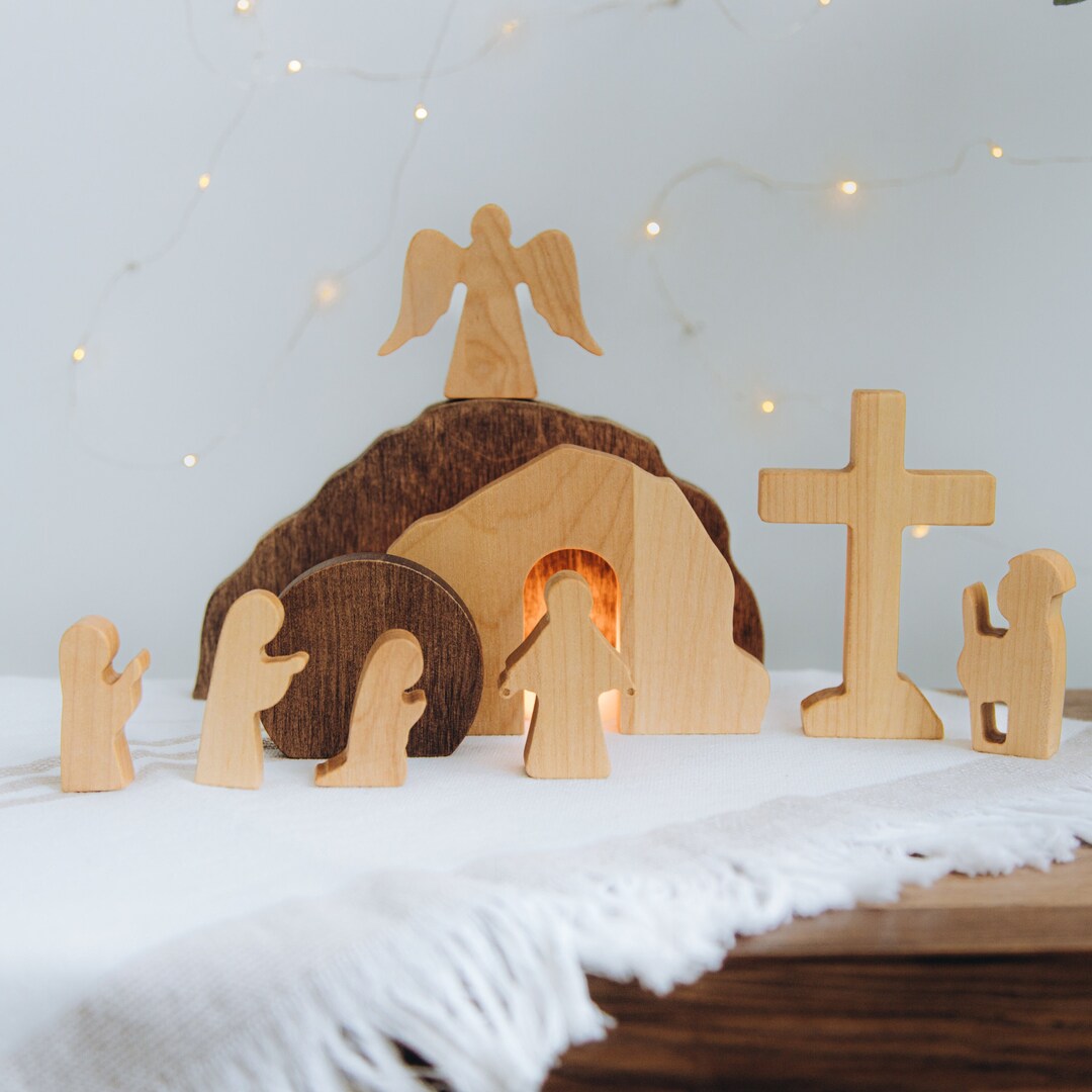 Easter Decor Resurrection Scene Christian Decor Handmade Easter ...