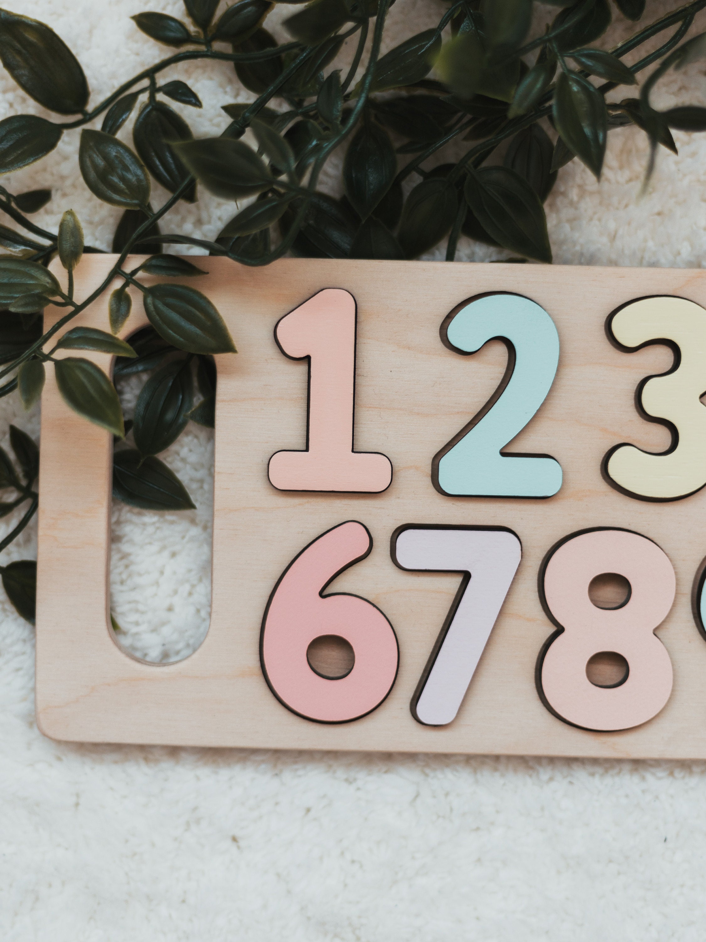 Pastel Rainbow Numbers Puzzle Christmas Gift for Girl | Etsy